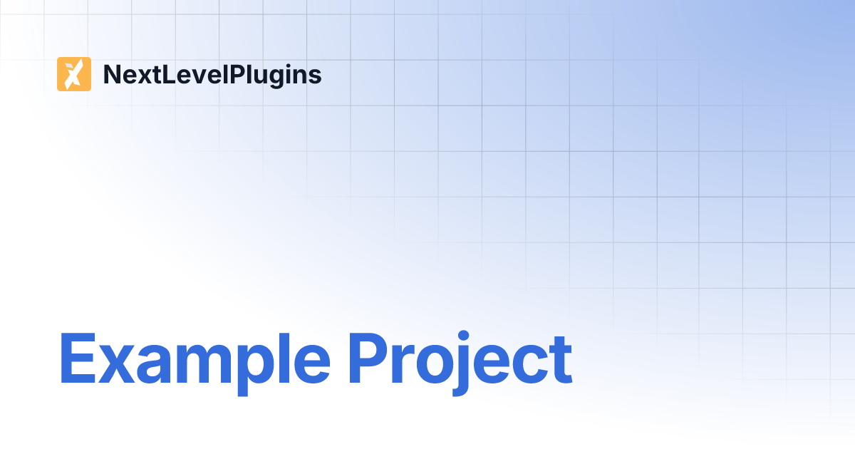 Example Project | NextLevelPlugins